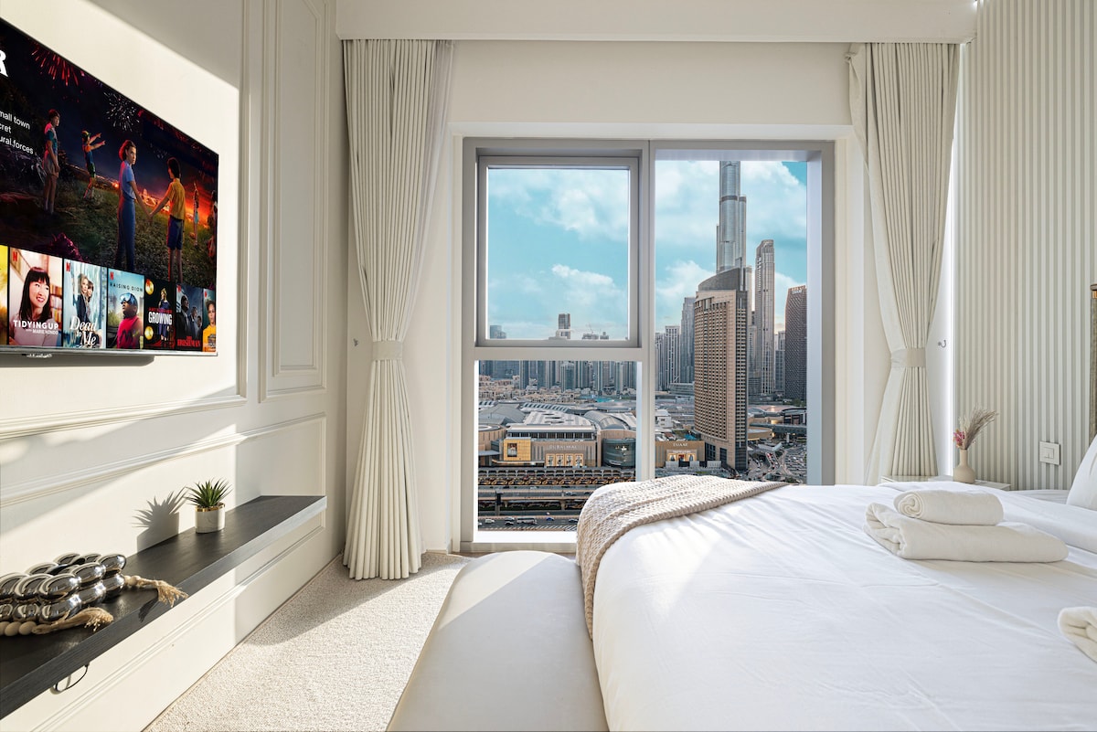 Moderno 2BR | Vistas al Burj y a las fuentes | Centro comercial de ...