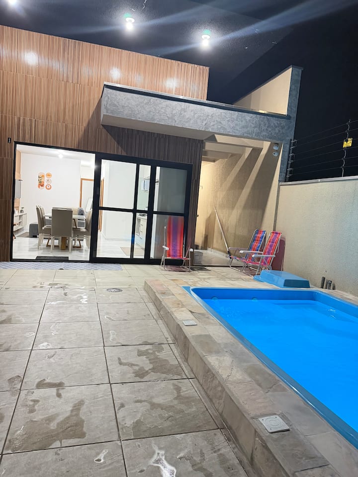 Casa Nova Com Piscina Privativa,  Ar, Guaratuba - Guaratuba