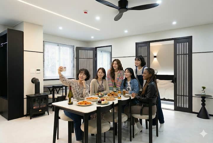 [독채]부산역도보 5분, 최대 10인, 5qbed, 3room, 지하철도보 10초,짐보관 - Busan