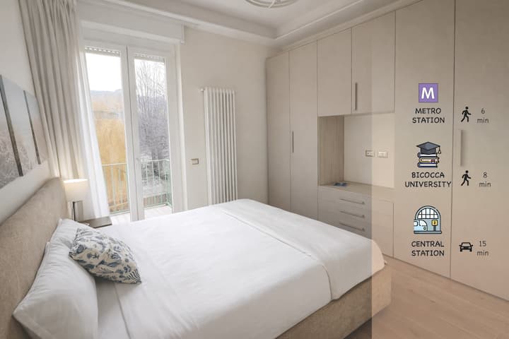 Viale Sarca | 2 Bdr Near Metro, Bicocca University - Monza