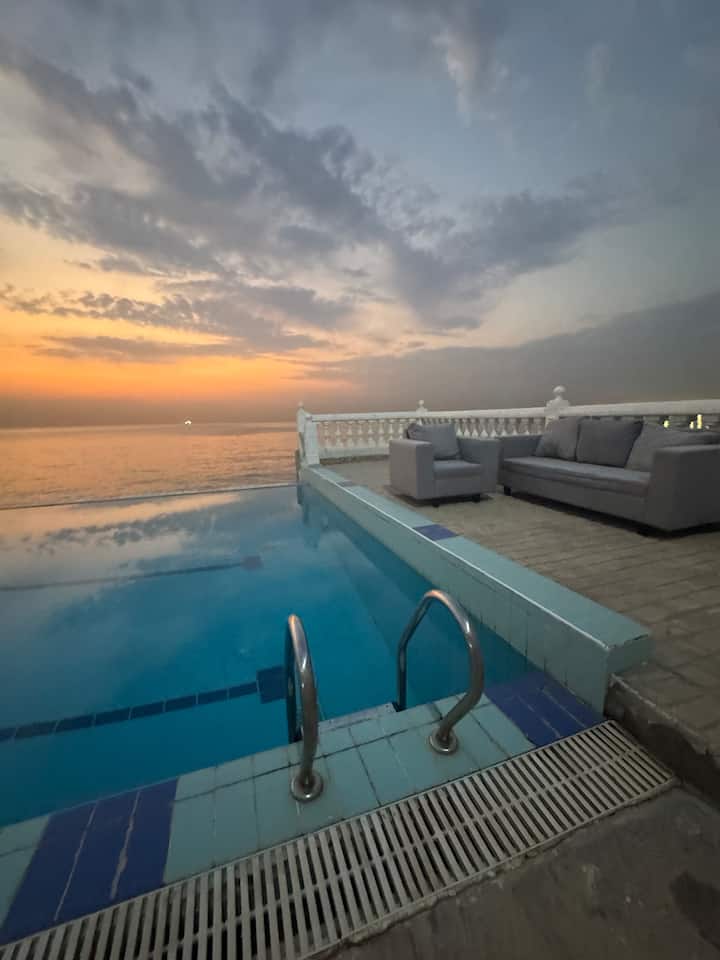 اليت للشقق الفاخرة إطلالة بحرية منتجع خاص عائلي - Kuwait