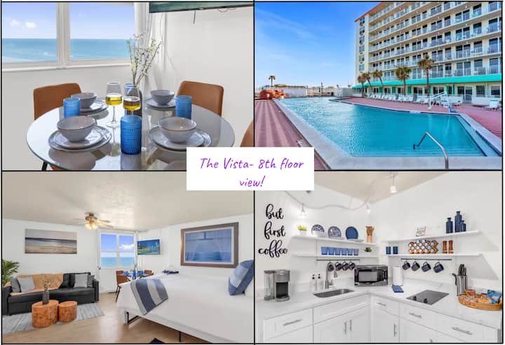 The Vista:oceanfront Studio~view~king Bed~pool~gym - Daytona Beach, FL