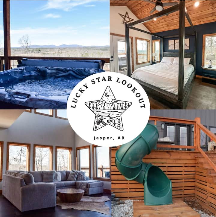 Mountain-view Family Cabin | Hot Tub + Slide - United States
