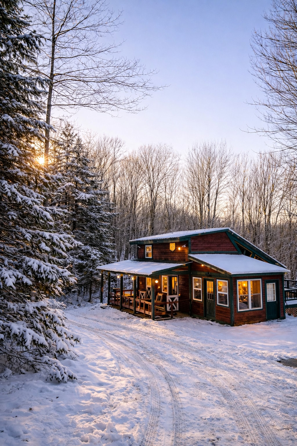 La cabane en pin pointu : le charme triangulaire des Catskills ...