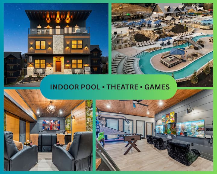 Evergreen Escape - Indoorpool | Theater | Gameroom - Douglas Lake, TN