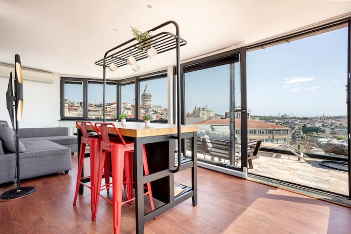4br/3ba Terrace Sea View Duplex - İstanbul