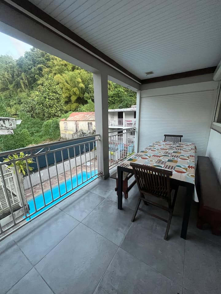 Appartement 3 Chambres Le Tournesol Avec Piscine. - Le Morne Rouge