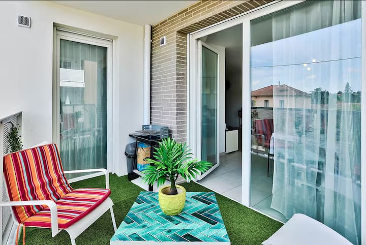 L’éden Urbain: Proche Lyon, Terrasse Bbq & Parking - Givors