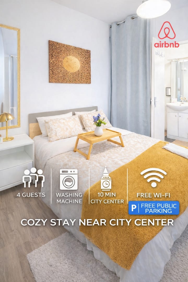 Relaxing Stay 4 Pers-free Wifi - 10 Minutes City - Reims