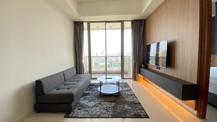 Lux 2br On Top Of Mall Skyline View 55” Tv Fit 6 - Jakarta