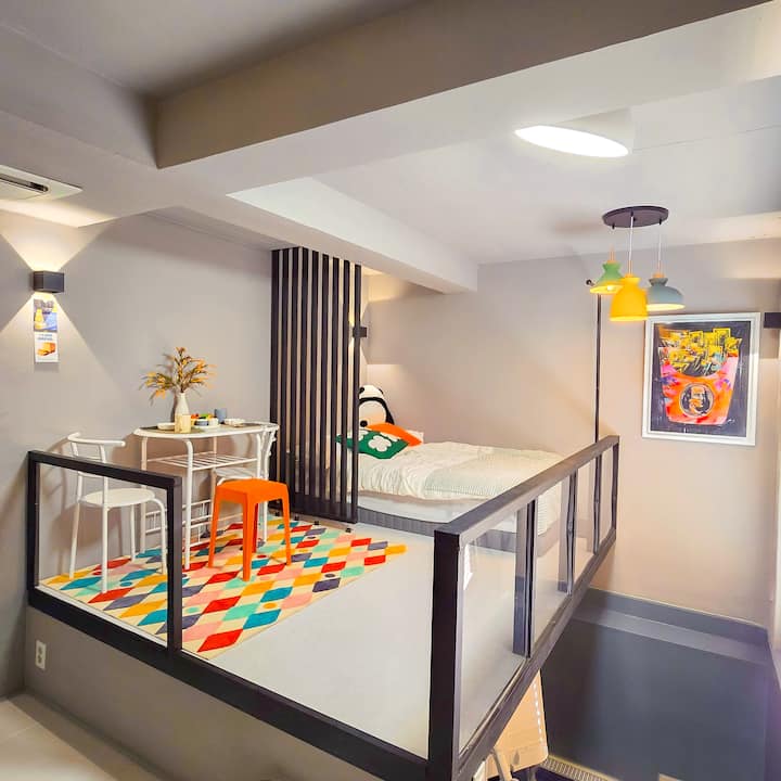 Yeonnam Cozy Loft, 2 Beds, 10min Walk To Hongdae - Seoul
