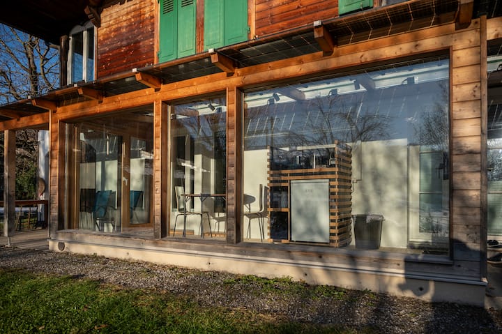 Modernes Studio Im Grünen Mit Wintergarten - Faulensee