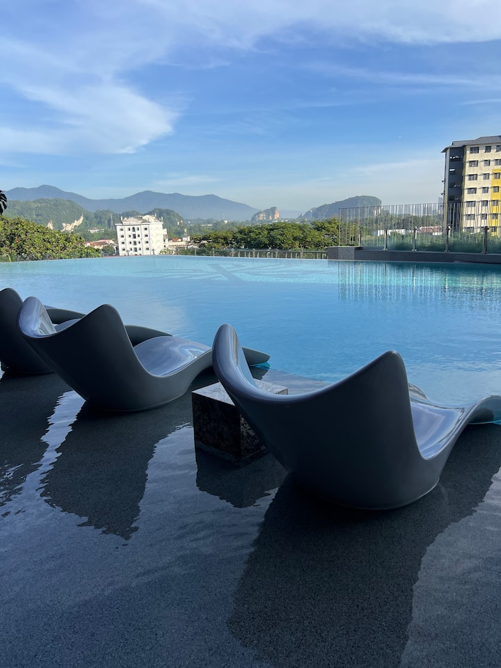 Stylish 2br Ipoh | Pool & Gym | Near Old Town - Ipoh