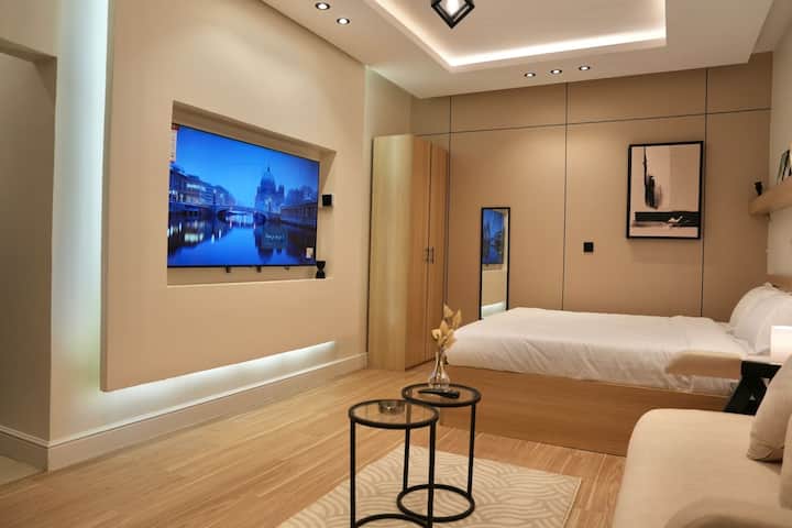 1br|near By Kfmc|wifi|tv 65|slef Check In - Riyadh
