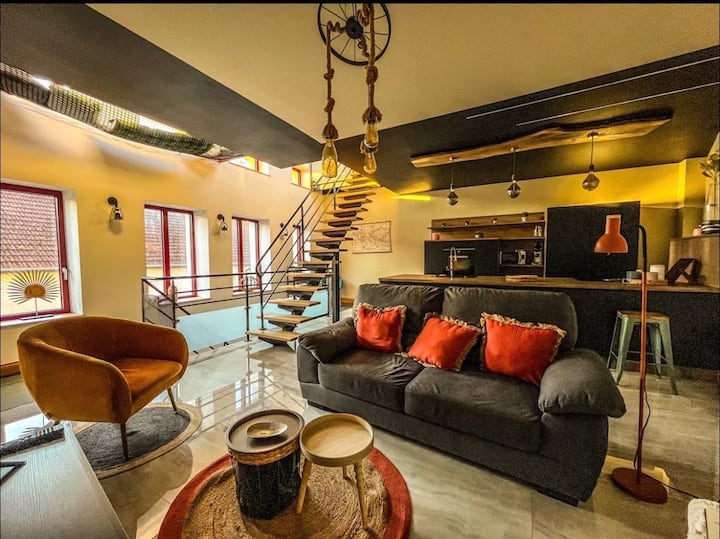 Loft Moderne Avec Jacuzzi Roof Top à Baccarat - Baccarat