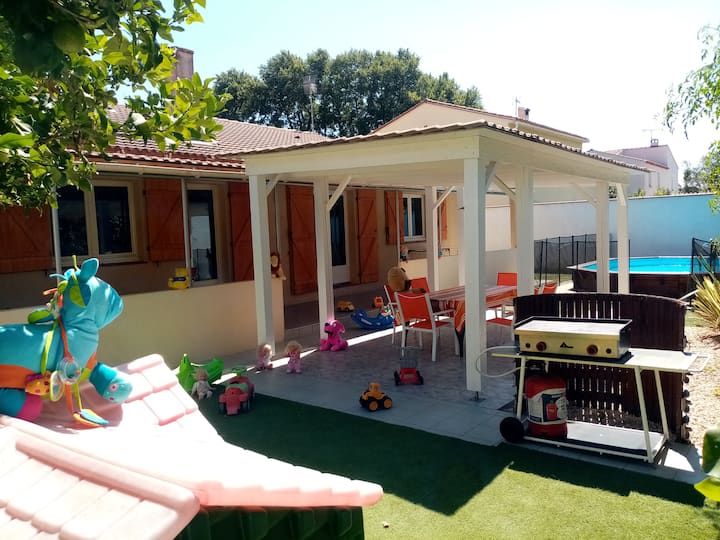 La Villa Des  Petits  Et Grands Climatisée - Perpignan