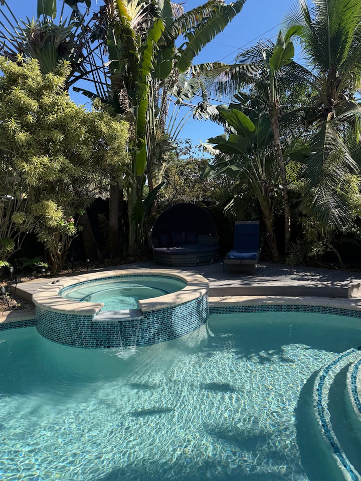 Tropical Oasis | Pool+hot Tub+bbq | Near Las Olas - Fort Lauderdale