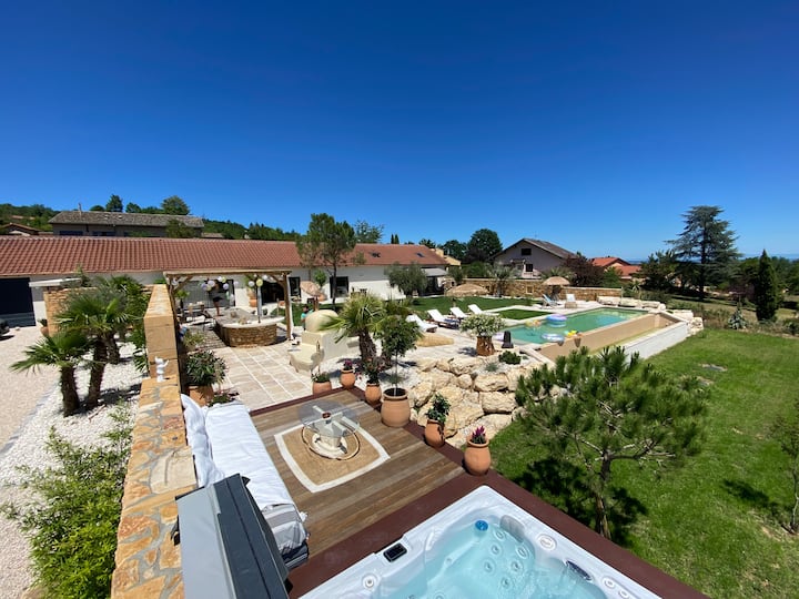 Maison Exceptionnelle, Piscine Vu Sur Les Alpes - Villefranche-sur-Saône