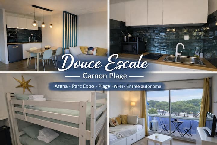 Douce Escale T2 Carnon Plage Arena Parc Expo - Carnon