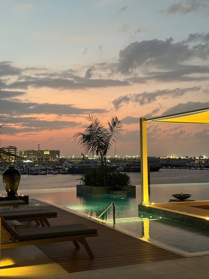 Luxury Marina & Beachfront Apartment In Al Mouj - Mascate