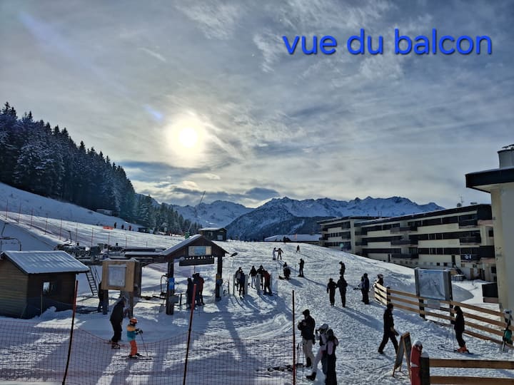 Studio Cosy Au Pied Des Pistes *Vue Montagne* - Allevard