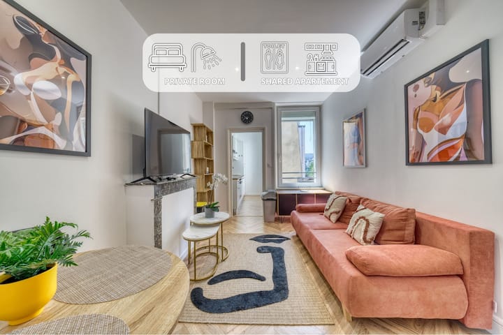 Chambre Privée 2 - Climatisation - Reims