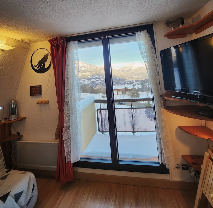 Appartement Cosy T2 Vue Montagne Praloup - Pra-Loup