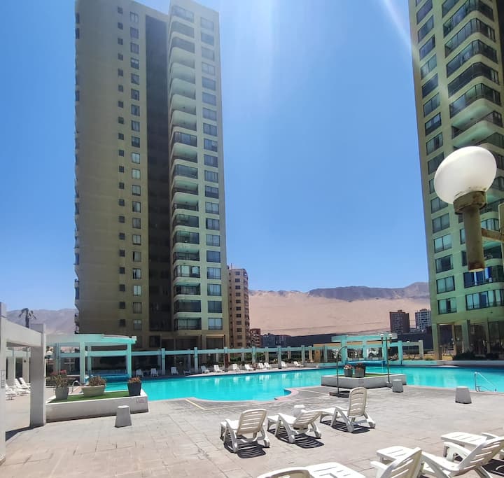 Hermoso Departamento Familiar Frente Al Mar/6 Pax - Iquique