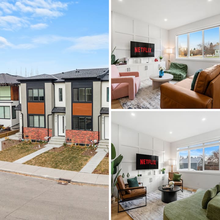 Terra & Tone Grand Villa W/ac| Sleep 16 |7 Mins Dt - Calgary