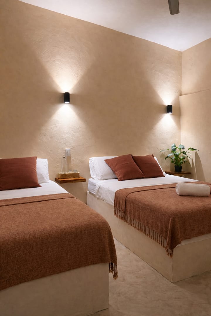 Chulel: 1 Queen Size Y 1 Individual, Piscina, Wifi - Mérida