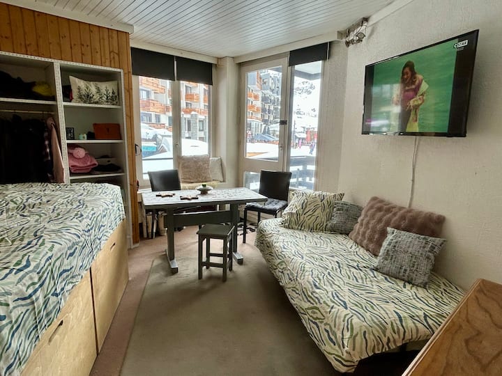 Joli Studio Classé 2* Skis Aux Pieds Avec Vue 27m2 - Tignes