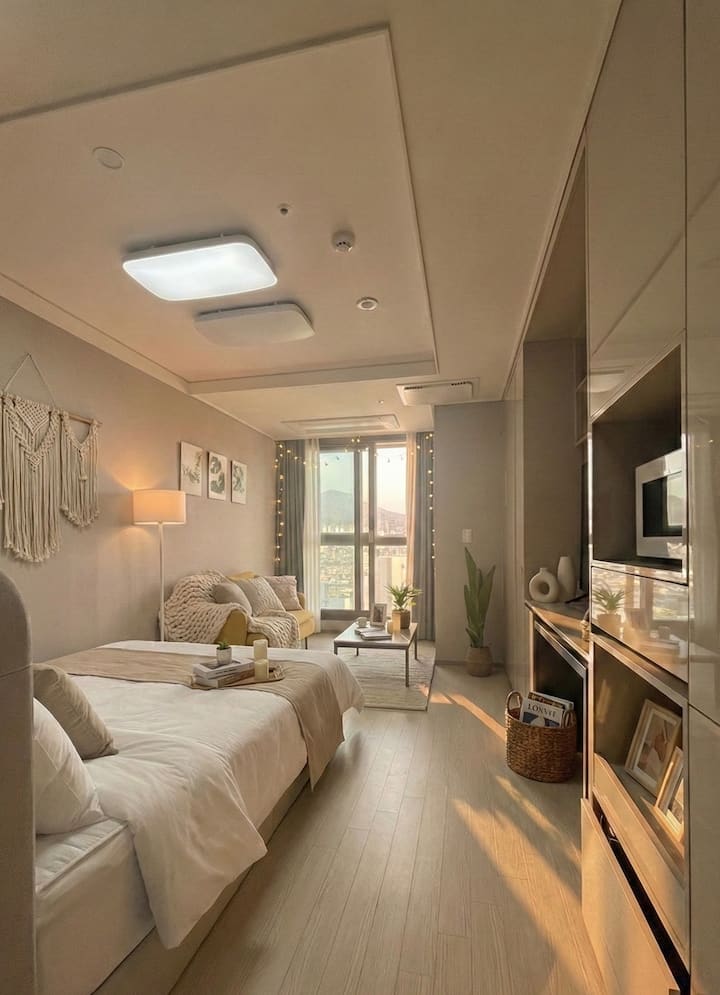 여수 학동/호수공원뷰/최대 2인/맛집거리 도보5분/무료주차/관광지 9분/연박할인/취사가능 - South Korea