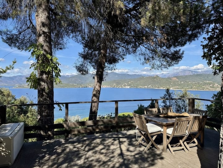 Jolie Villa Avec Vue Sur La Mer - Sagone