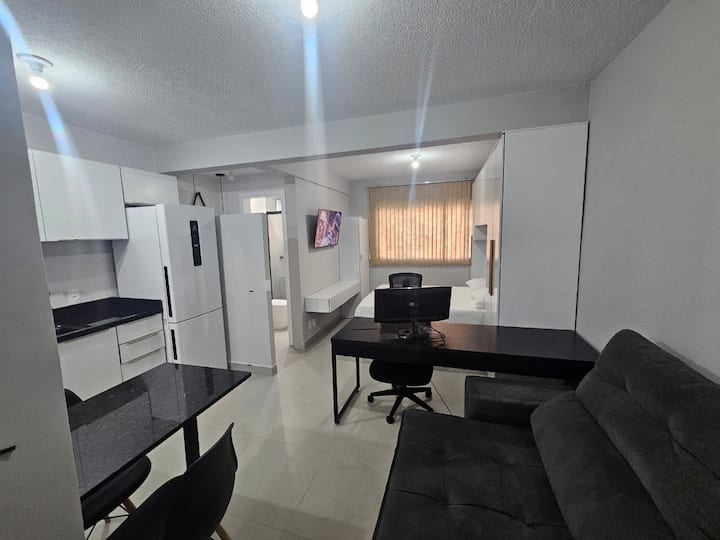 Flat Novo Com Lava & Seca | Garagem E Portaria 24h - Ponta Grossa