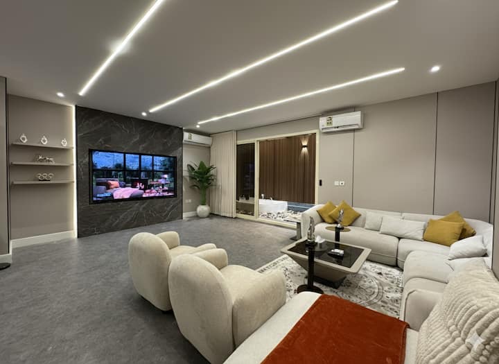 Ar Rabi 6 Duplex - With A ‏Jacuzzi & Outdoor Area - Riyad