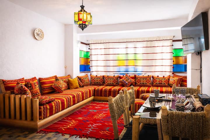 Authentic Moroccan Apartment In Citycenter-netflix - Provincia de Larache
