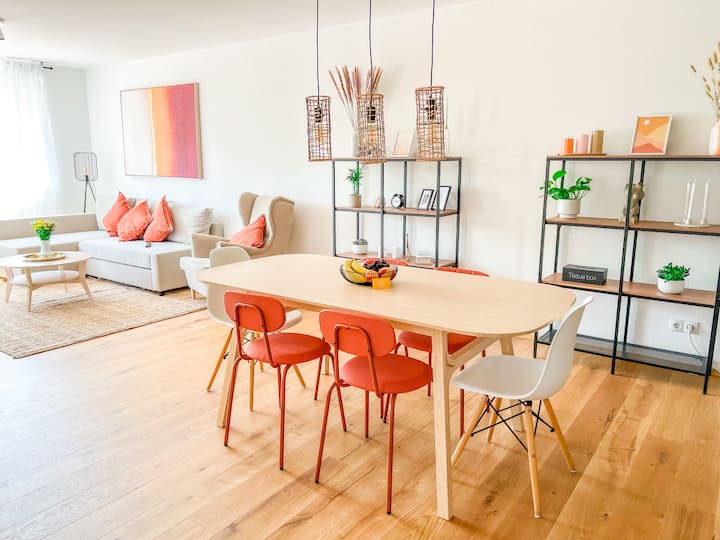 Sunset Club - Suite L Balkon - Küche - Parkplatz - Memmingen