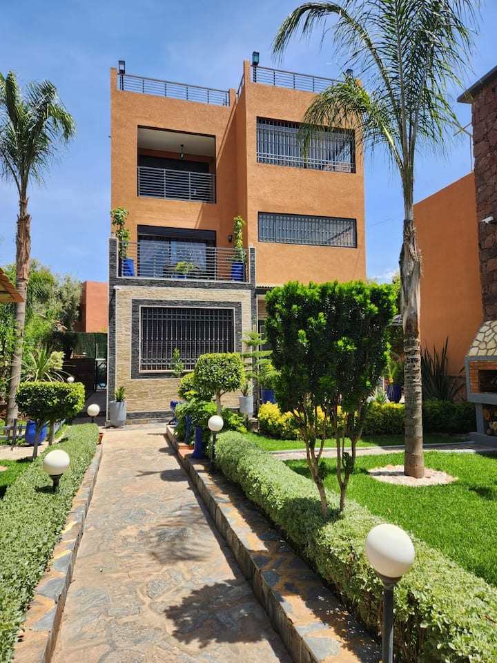 Villa Privée, Piscine, Salle De Sport, Vue Atlas - Ourika