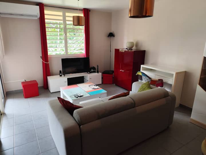 T2 Cosy Balcon, Parking Privé Sécurisé - Guyane française