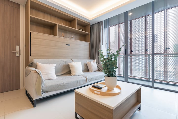 Sky Oasis: Rooftop Pool- 500m Wifi- Luxe 50㎡-5558 - Bangkok