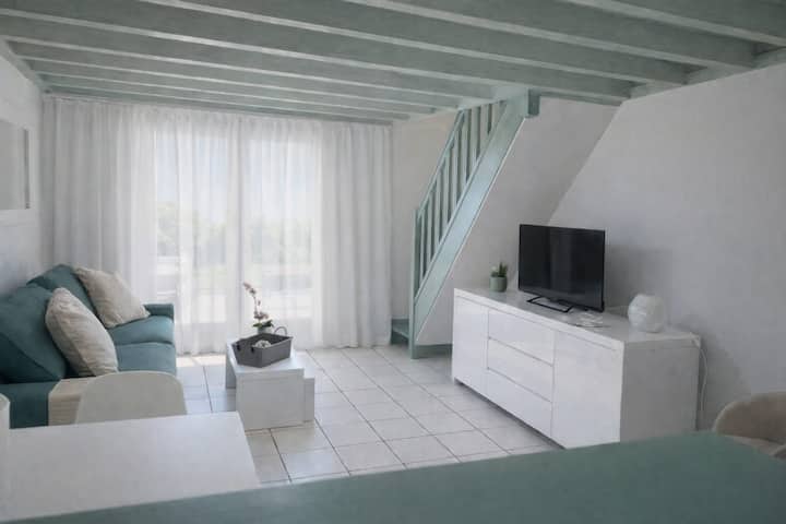 Charmante Maison Mitoyenne Avec Piscine - Quiberon