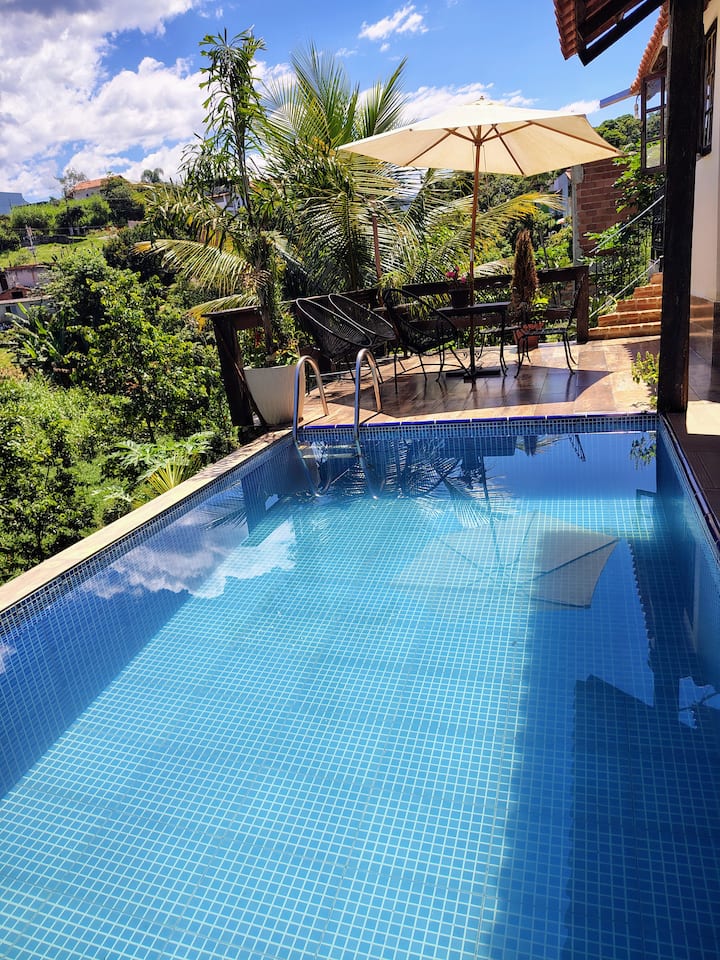 Casa Com Piscina E Vista Magnífica Para Serra! - Itatiaia