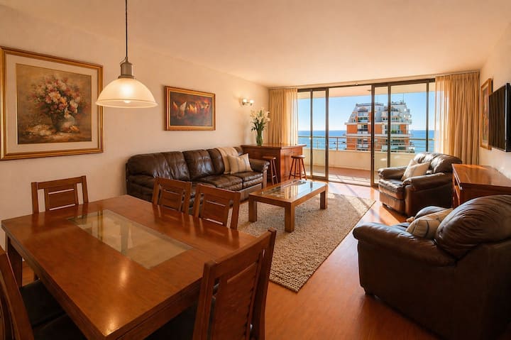 Amplia Vista Al Mar, En Viña Cerca De Playa Y Mall - Viña del Mar