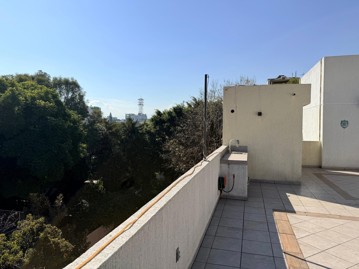 Appartement avec toit privé à Benito Juarez - Condos à louer à Mexico ...