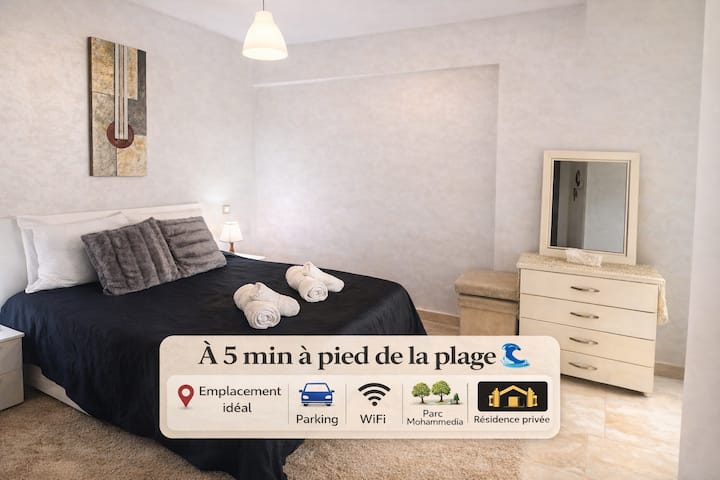 Le Central Park G 17 - Plage - Parking - Wifi - Mohammedia
