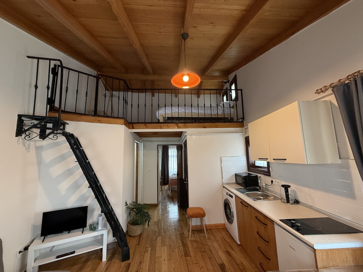 Elegante dúplex con balcón grande - Departamentos en renta en Beyoğlu ...