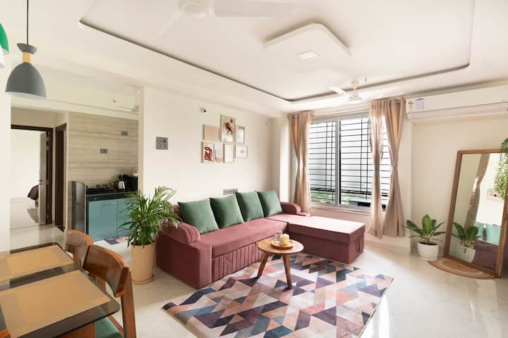 The Boho House, Lake View 2bhk Apt At Powai - Mumbai