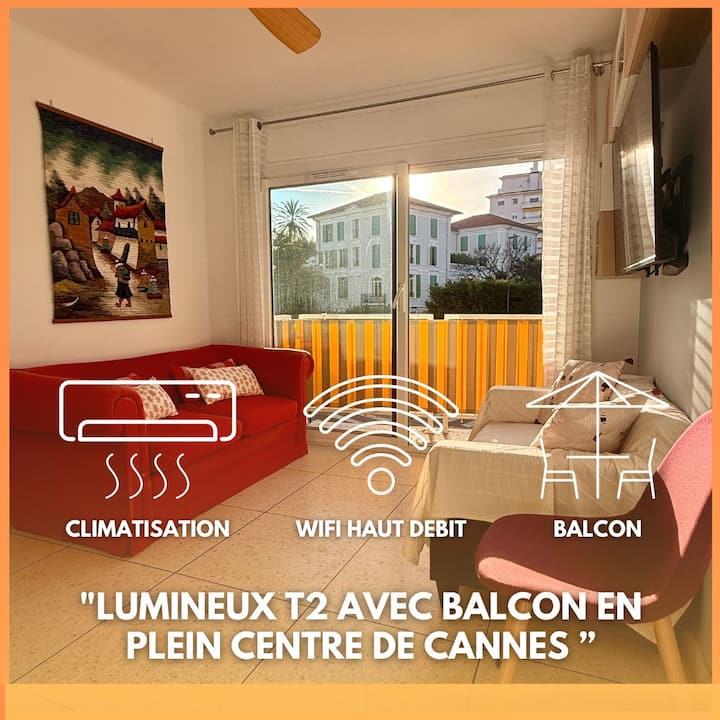 Le Marvel #Climatisation #Central #Balcon - Cannes