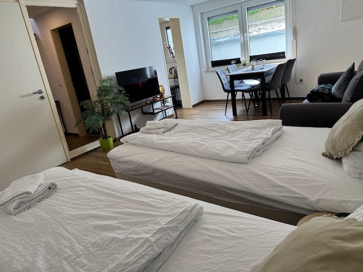 For 3, Box Spring Beds, Kitchen, Spacious, Parking - Dortmund
