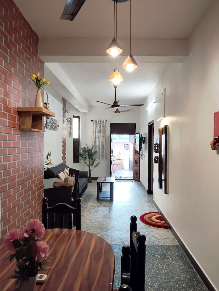 Luxury Full House 6bhk Nr Whitetown & Pvt Terrace - Puducherry